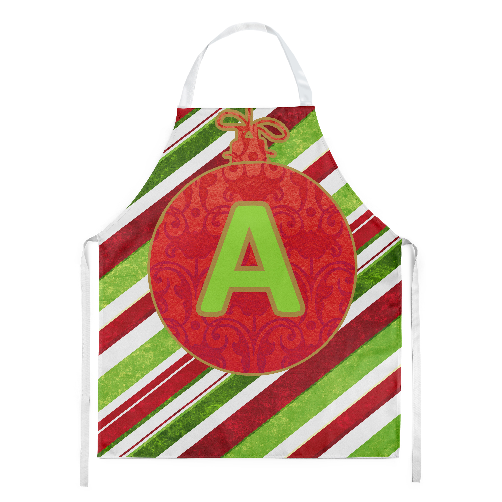 Christmas Ornament Holiday Initial Letter A Apron CJ1039-AAPRON | eBay